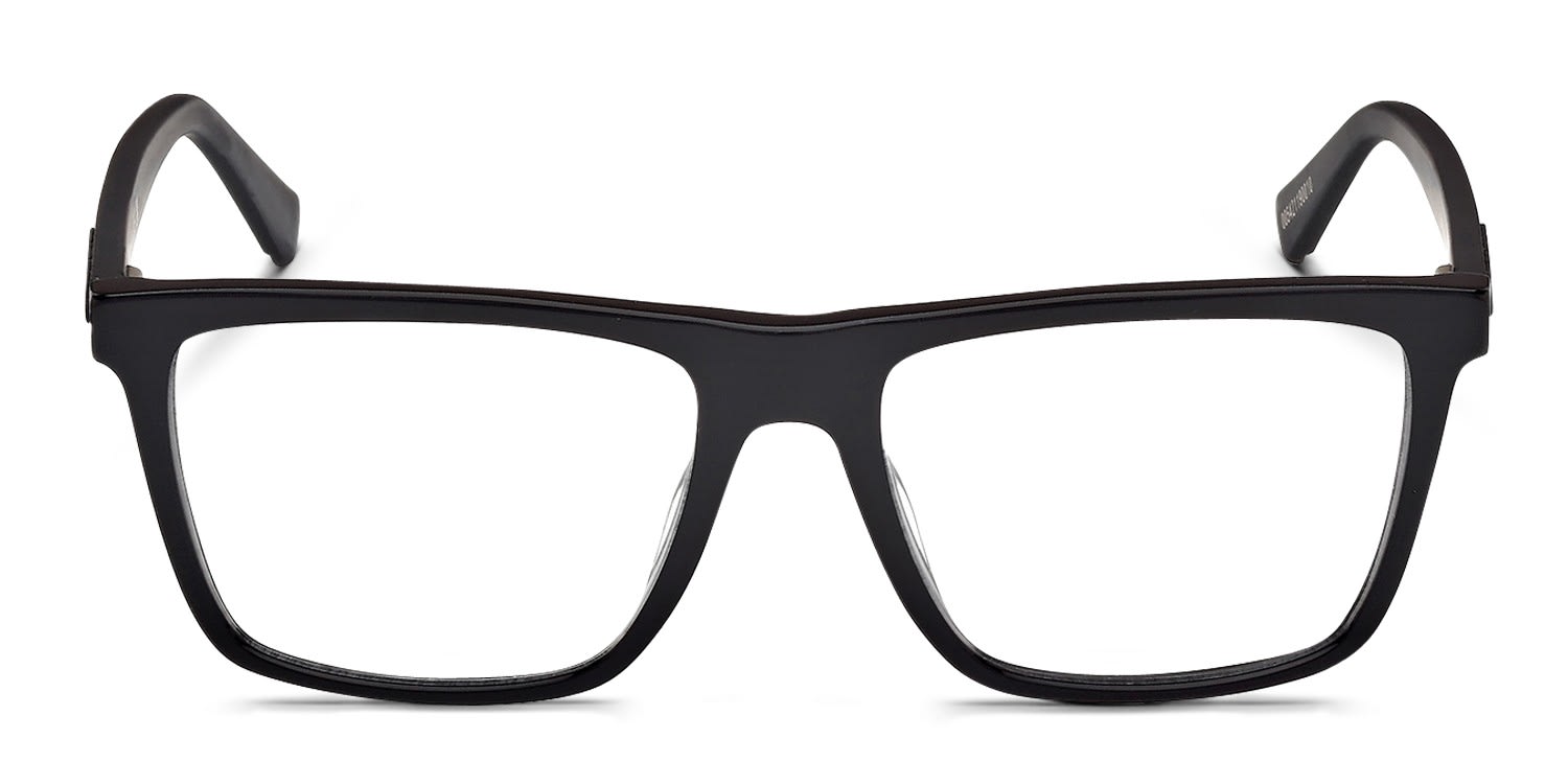 Guess GU50186 Shiny Black Prescription Eyeglasses