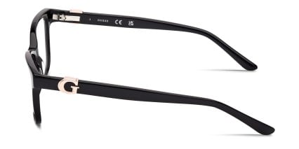 Guess GU50227 Shiny Black Prescription Eyeglasses