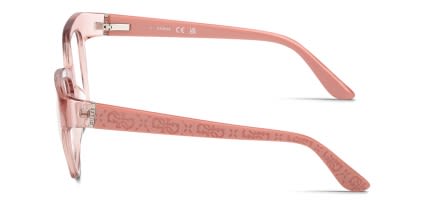Guess GU50233 Pink, Clear Prescription Eyeglasses