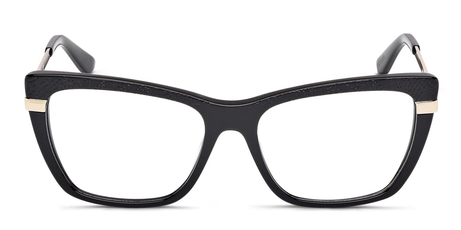 Guess GU50246 Shiny Black Prescription Eyeglasses
