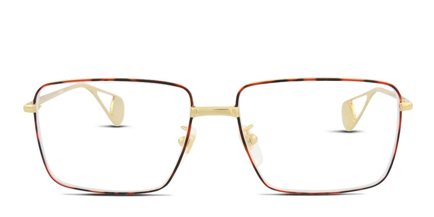 Gucci GG0439O Tortoise, Gold Eyeglasses | Includes Free Rx Lenses ...