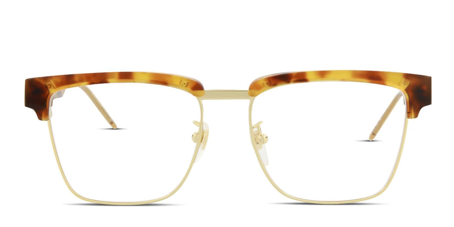 Gucci GG0605O Tortoise, Gold Prescription Eyeglasses