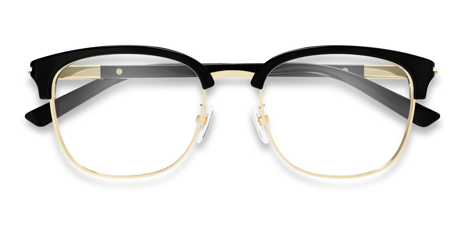 Gucci GG1901OA Black, Gold Prescription Eyeglasses