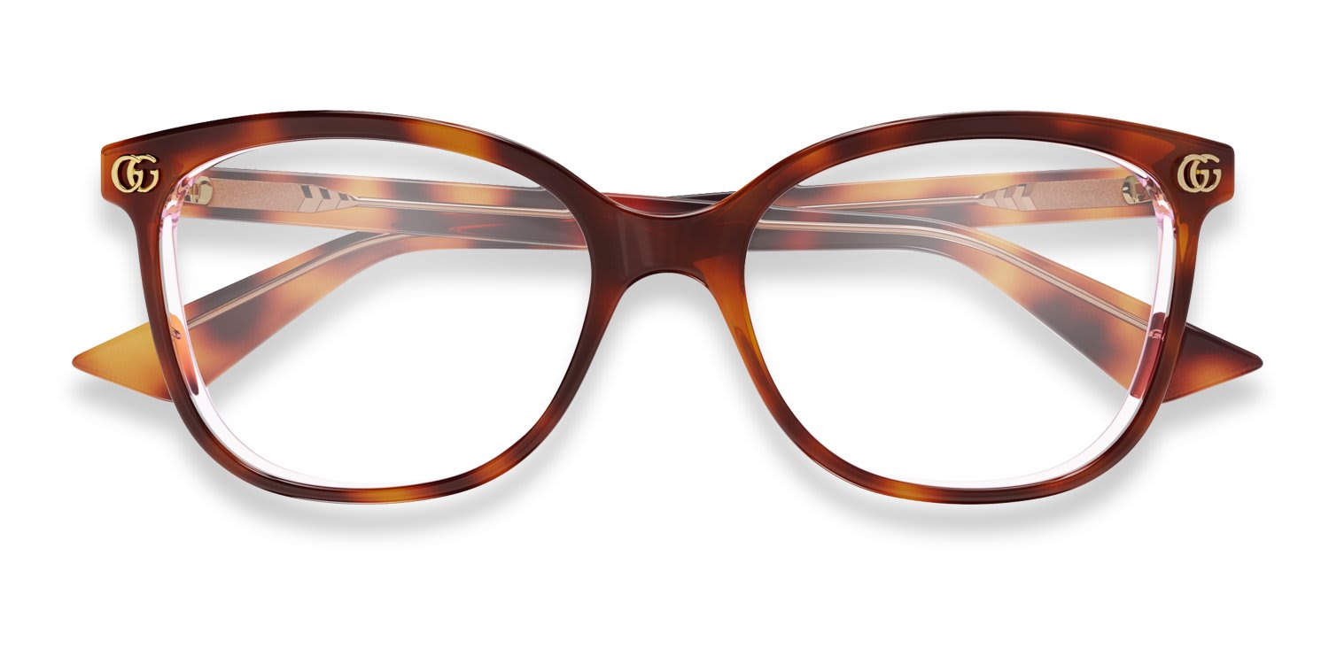 Gucci GG1816O Tortoise, Pink Prescription Eyeglasses