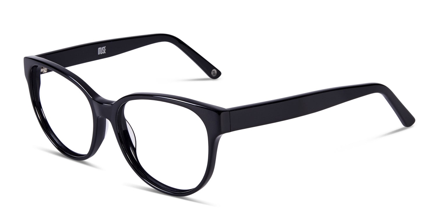 Muse Astin Black Prescription Eyeglasses