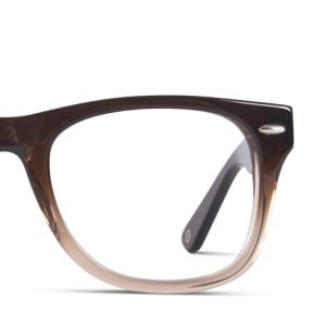 Muse M Classic Brown/Beige/Clear Eyeglasses | Includes Free Rx Lenses ...