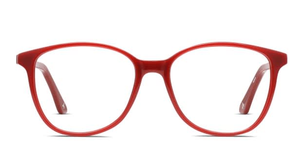 red spectacles frames