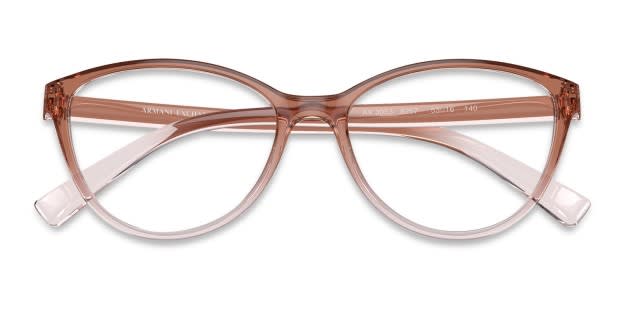 Armani Exchange AX3053 Clear Brown Eyeglasses Includes FREE Rx Lenses
