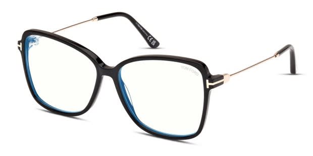 Tom Ford TF5953-B Shiny Black Prescription Eyeglasses Tom Ford TF5953-B Shiny Black Prescription Eyeglasses